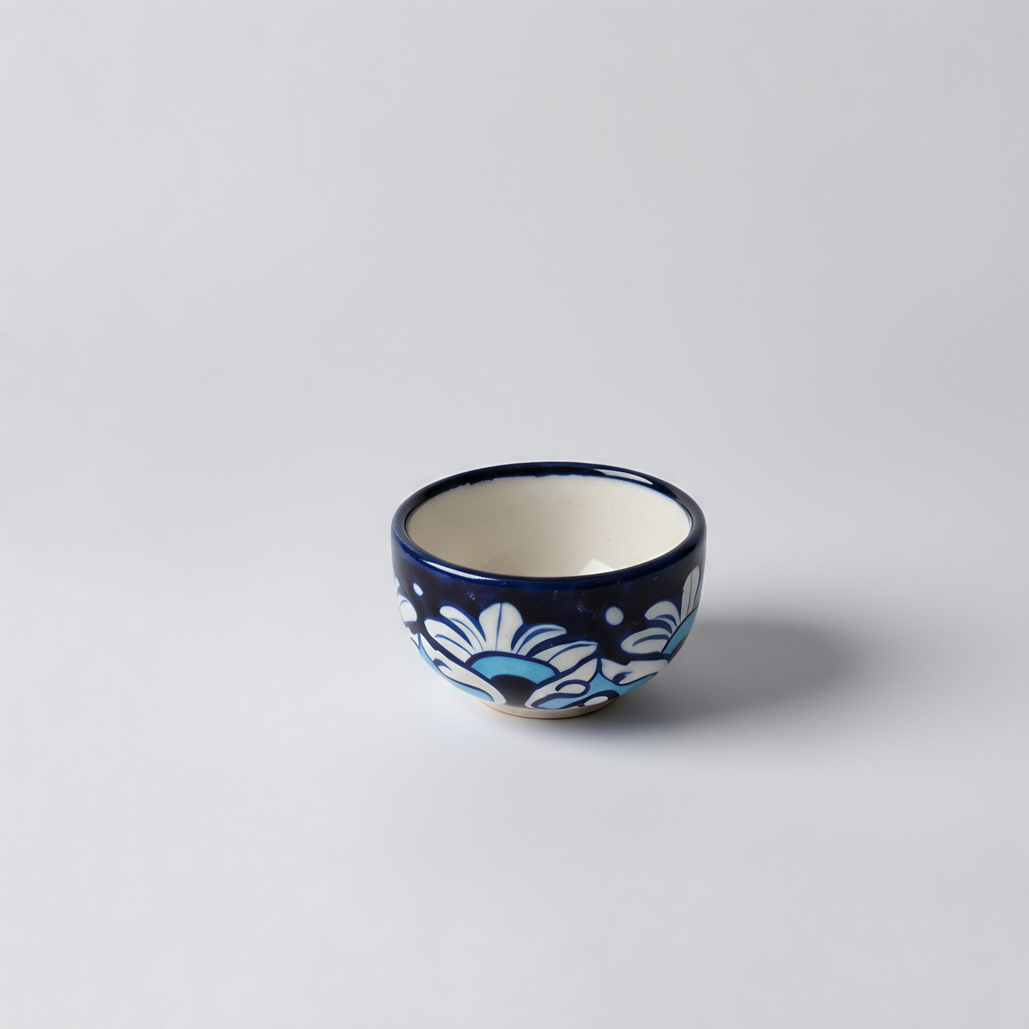 Small Blue Pottery Bowl (3″) – Hand-Painted Multani Ceramic – Craftan ...